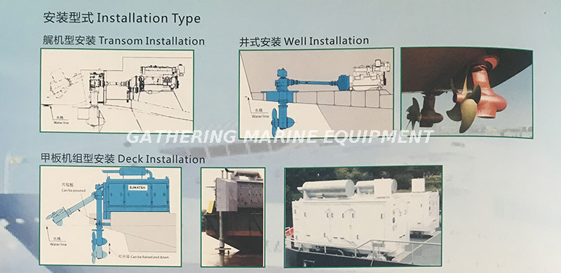 Deck installation Azimuth Thruster Rudder Propeller for Ships - Buy ...